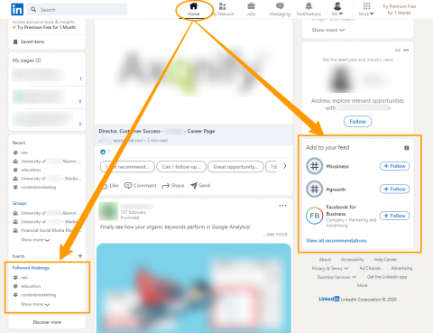 How to search for hashtags on LinkedIn (clear steps & pictures)
